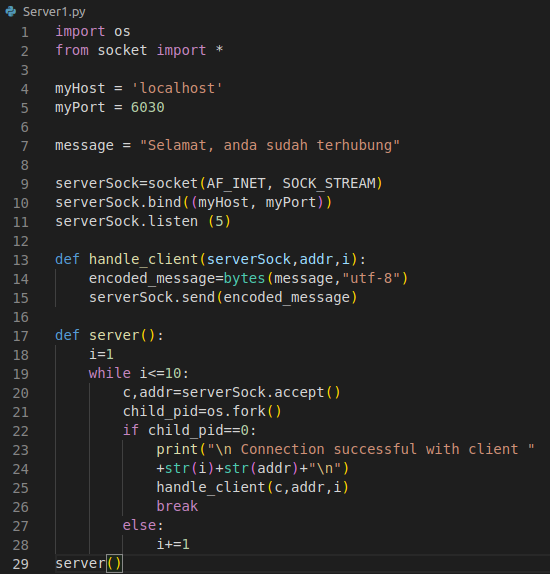 Modul 6 : Pertemuan 7 (Socket Programming dengan Multitasking/Forking ... Modul 6 : Pertemuan 7 (Socket Programming dengan Multitasking/Forking ...