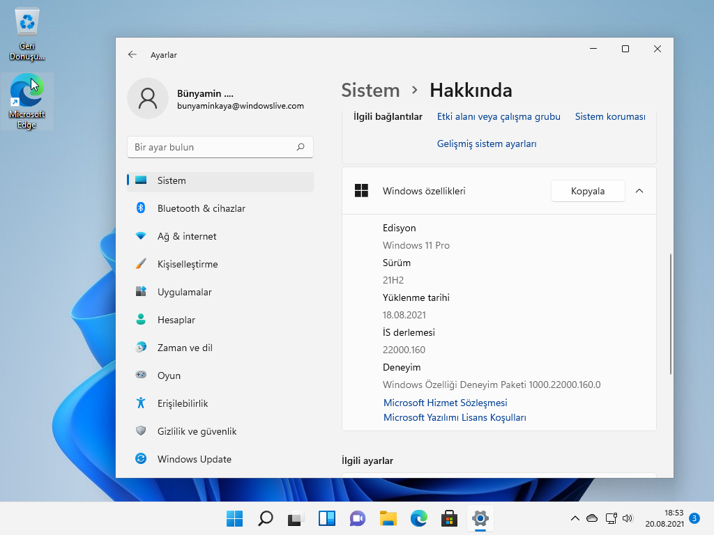 Windows 11 Build 22000.160 (KB5005189) yayınlandı Windows 11 Build 22000.160 (KB5005189) yayınlandı