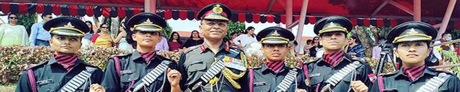 First Batch Of 5 Women Army Officers Commissioned Into Regiment Of