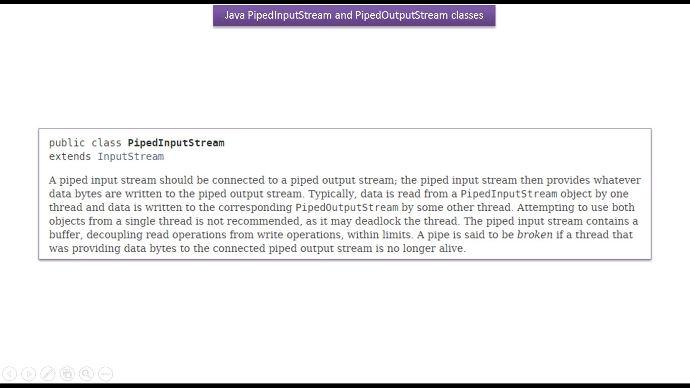 JAVA EE: Java Tutorial : Java IO (PipedInputStream and PipedOutputStream-Introduction)