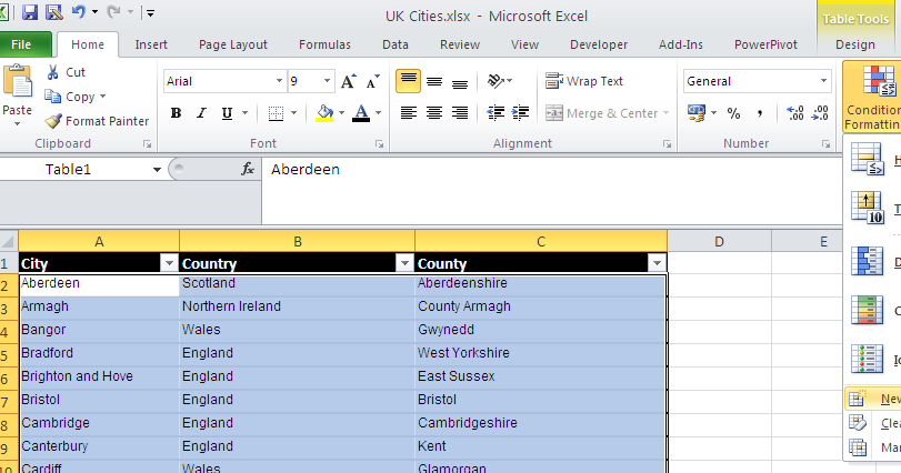 Michael's TechBlog: Excel 2010 - highlight every two rows Michael's TechBlog: Excel 2010 - highlight every two rows