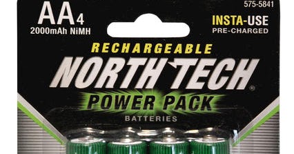 junk stuff and thing s North Tech Precharged NiMH Batteries AA Menards