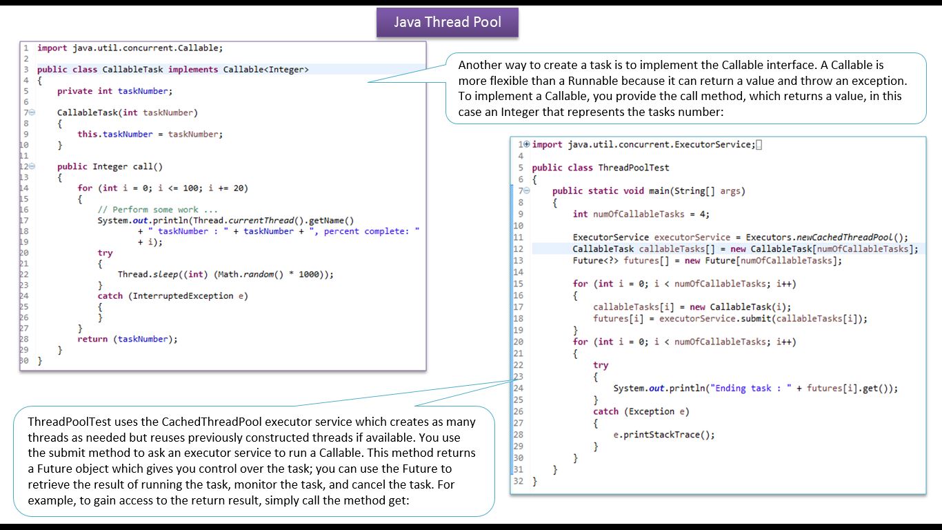 JAVA EE: Java Tutorial: Java Threads (Cached Thread pool in java | Java ... JAVA EE: Java Tutorial: Java Threads (Cached Thread pool in java | Java ...