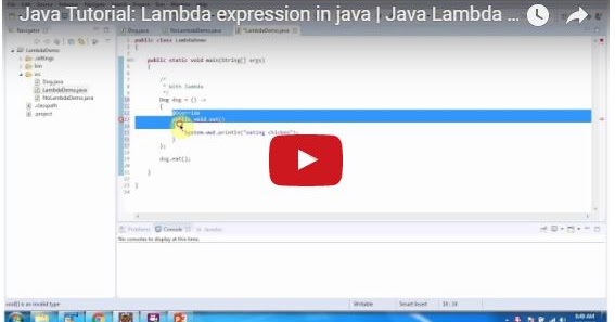 JAVA EE: Java Tutorial: Lambda expression in java | Java Lambda ...