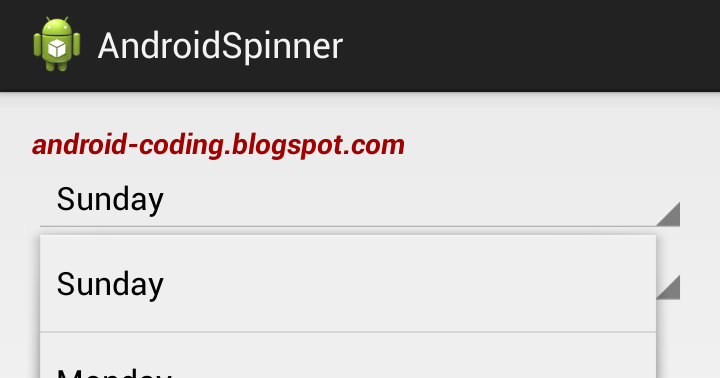 Android Coding: android:spinnerMode= Android Coding: android:spinnerMode=