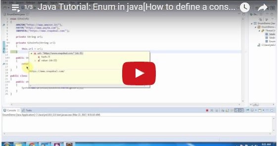 Java Ee Java Tutorial Enum In Java Java Enum Siteinfo Playlist