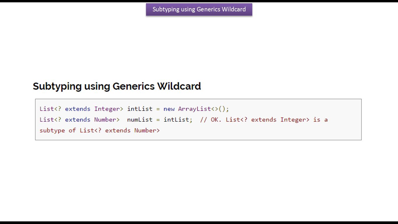 Java Ee Java Tutorial Generics In Java Java Generics Lower Bounded 5017
