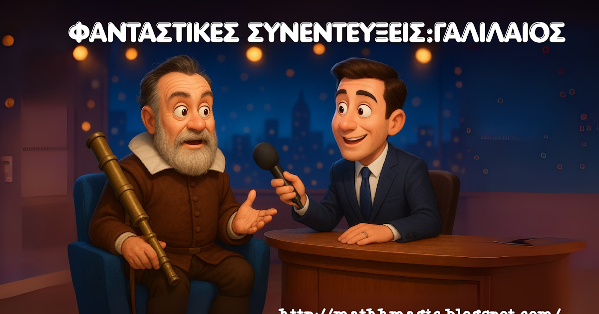 Μαθη...μαγικά : Late Night Show–Φανταστικη Συνέντευξη με τον Γαλιλαίο