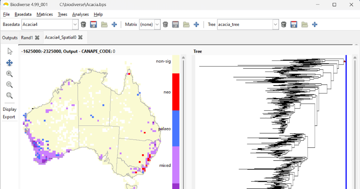 Biodiverse analysis software: Biodiverse now calculates the CANAPE ... Biodiverse analysis software: Biodiverse now calculates the CANAPE ...