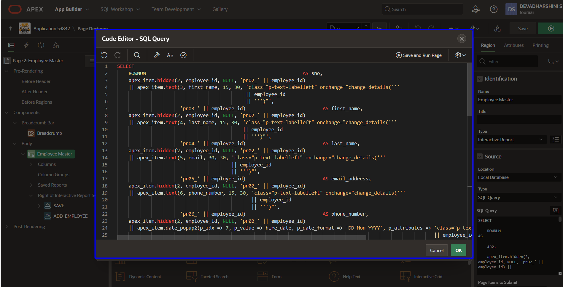 Interactive Report With Editable Fields Save Data Using Ajax Callback Process And Show Success Or