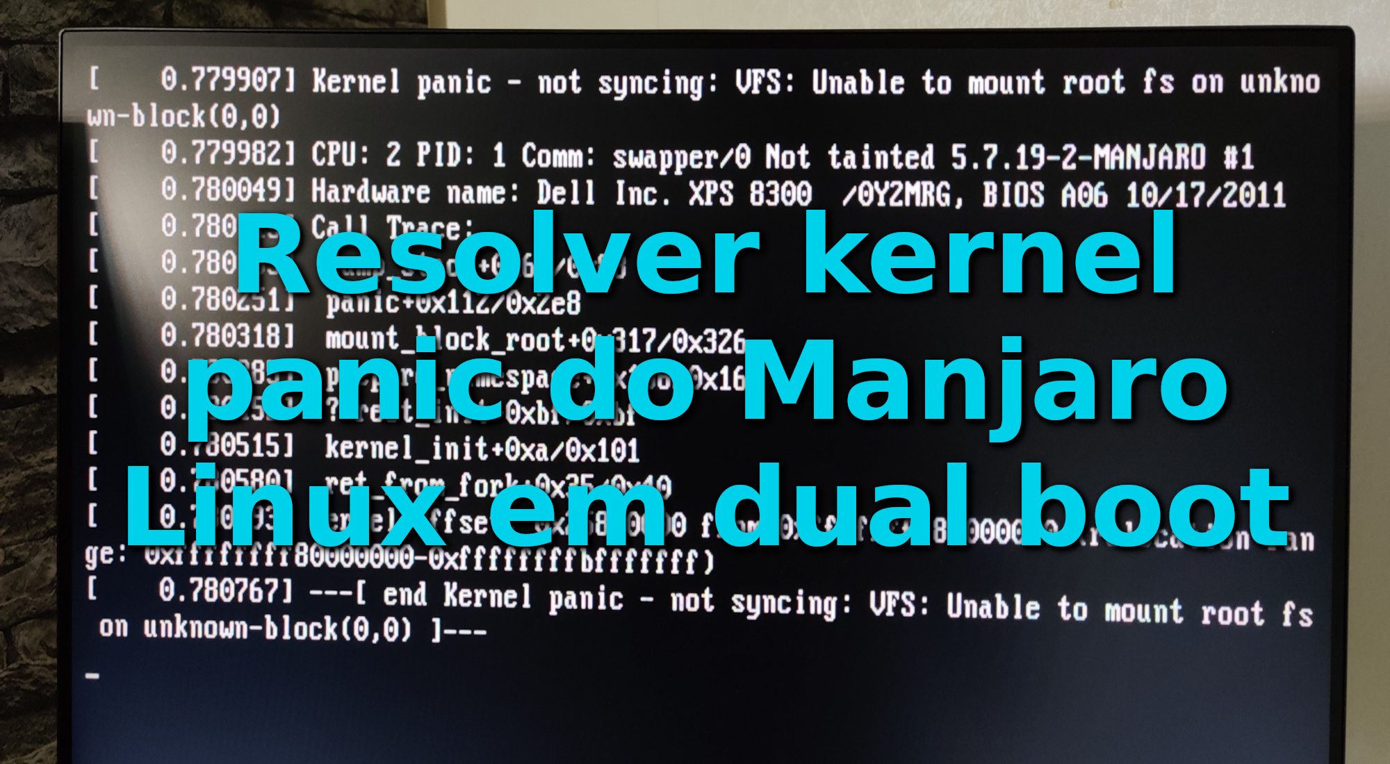 Resolver kernel panic do Manjaro Linux em dual boot