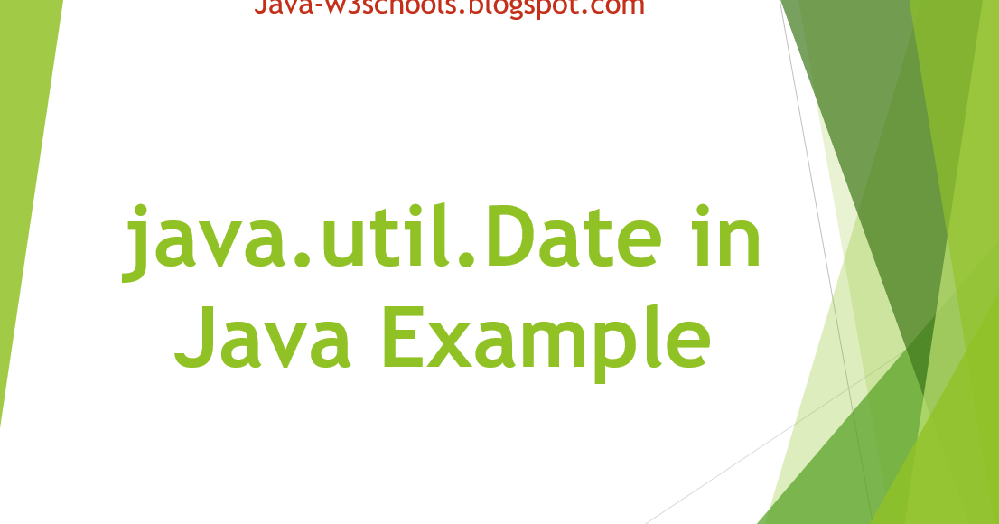 java.util.Date in Java Example JavaProgramTo.com