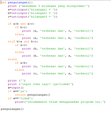 Mencari nilai terbesar dan terkecil - Juuzza dev.