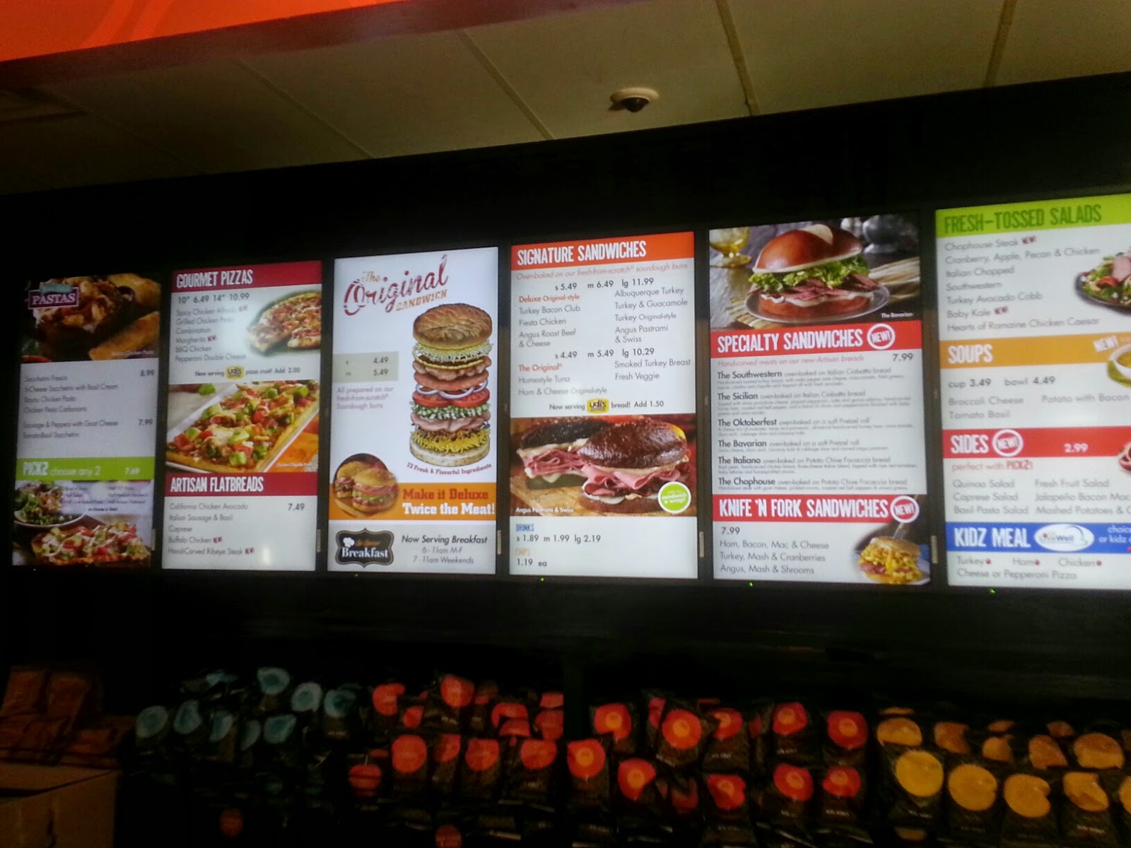 Schlotzsky's menu prices store