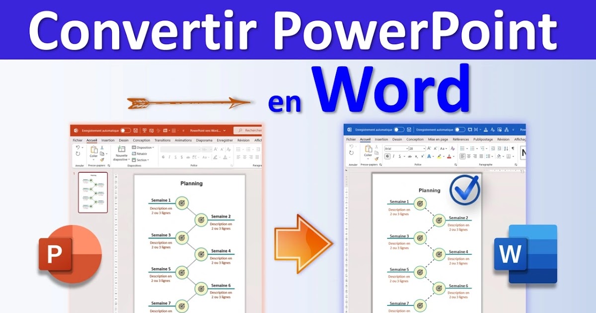 Convertir PowerPoint en Word Convertir PowerPoint en Word