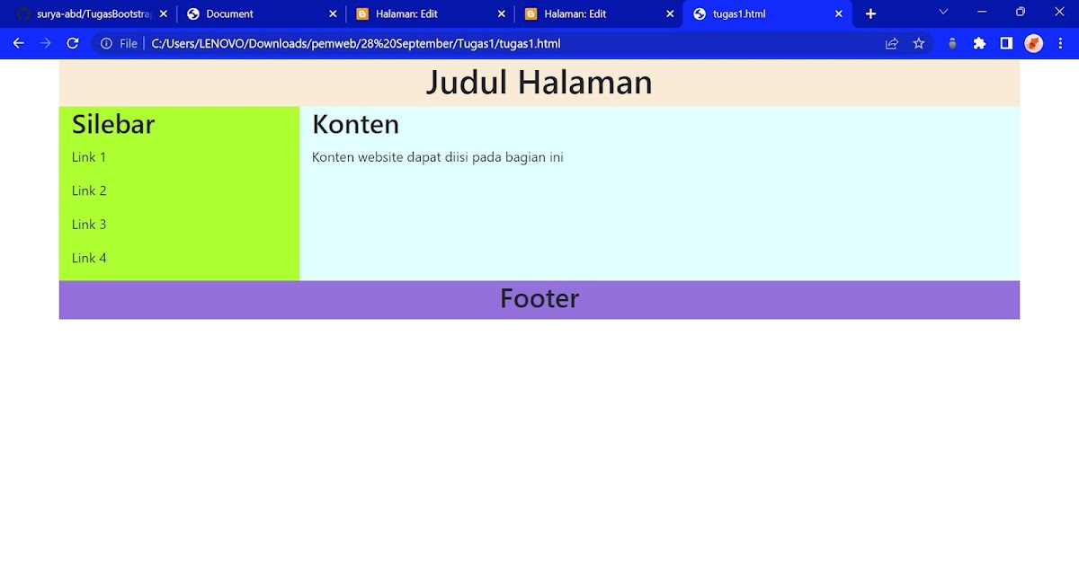 Membuat Website Menggunakan Bootstrap Membuat Website Menggunakan Bootstrap