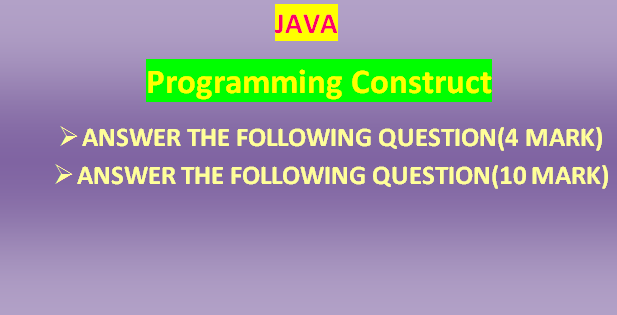 Java Programming Construct - TraineeTech Java Programming Construct - TraineeTech