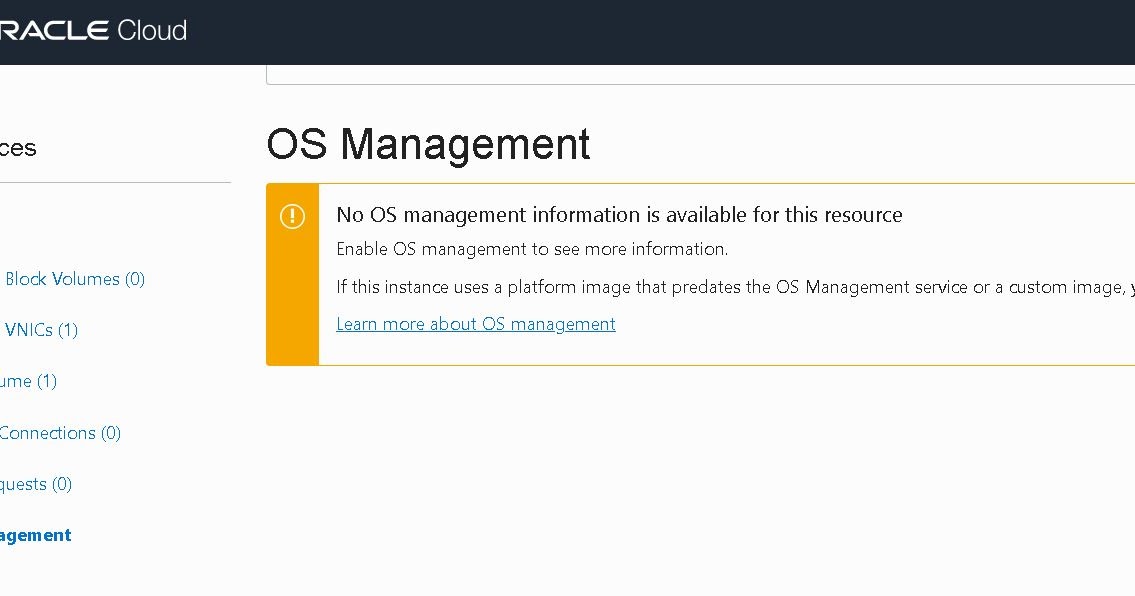 Oracle DBA Quick Notes: Oracle Cloud Infrastructure OS Management Oracle DBA Quick Notes: Oracle Cloud Infrastructure OS Management