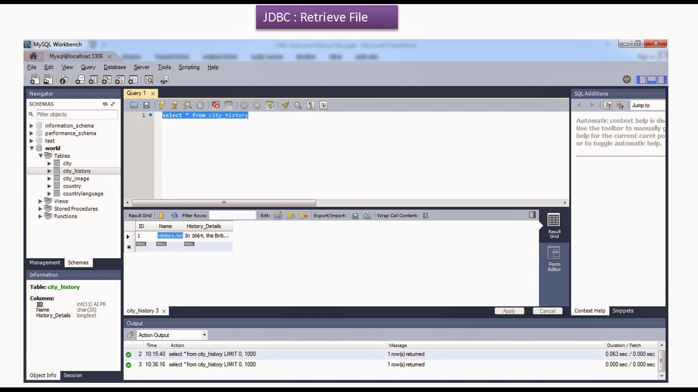 Java Ee Jdbc Retrieve File