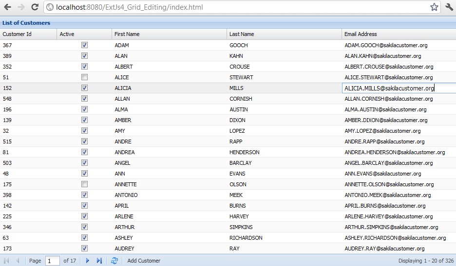 ExtJs 4 Grid Editing Tutorial based on CellEditing plugin using Java ... ExtJs 4 Grid Editing Tutorial based on CellEditing plugin using Java ...