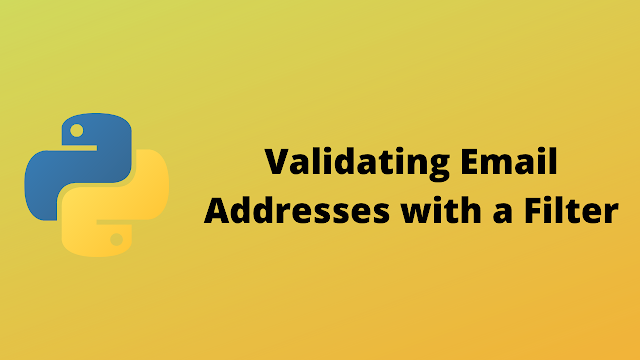HackerRank Validating Email Addresses with a Filter solution in python HackerRank Validating Email Addresses with a Filter solution in python