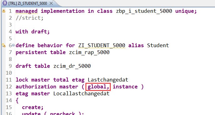 Sap Abap Central Abap Rap Global Authorization