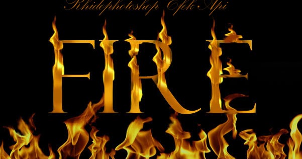 My Place: Membuat Text effect Api dengan photoshop My Place: Membuat Text effect Api dengan photoshop