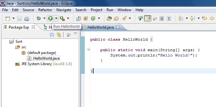 Algorithms in Java: Running your first Java Program in Java EE Eclipse IDE Algorithms in Java: Running your first Java Program in Java EE Eclipse IDE