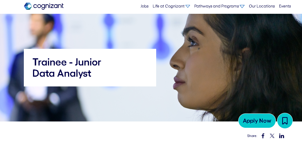 Cognizant Hiring Trainee - Junior Data Analyst Cognizant Hiring Trainee - Junior Data Analyst