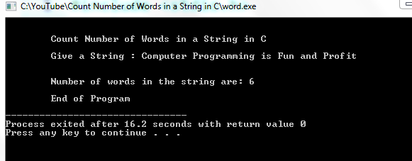 Free Programming Source Codes And Computer Programming Tutorials Count Number Of Words In A