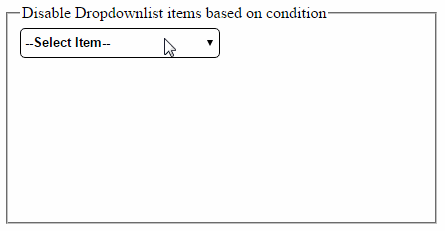 Disable Dropdownlist some items based on condition in asp.net - ASPMANTRA | Asp.Net,MVC ...