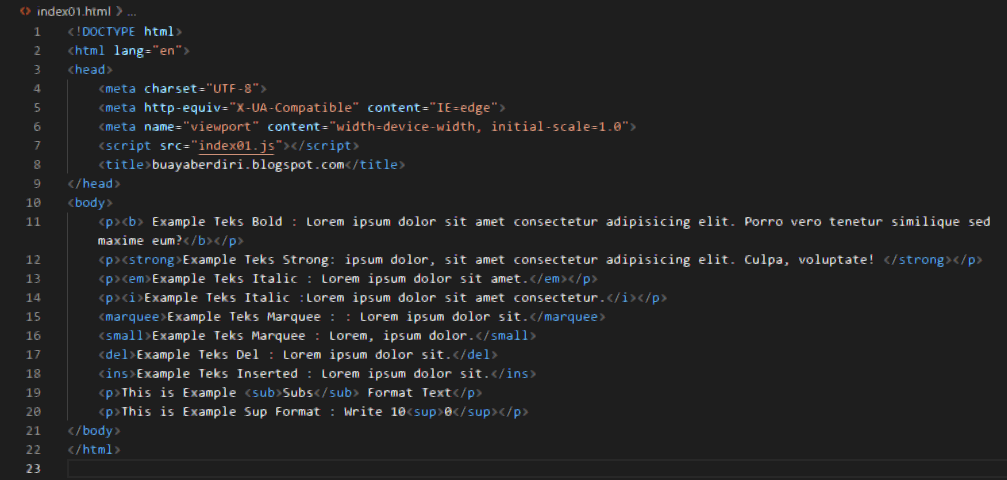 How to Add Text Formatting in HTML