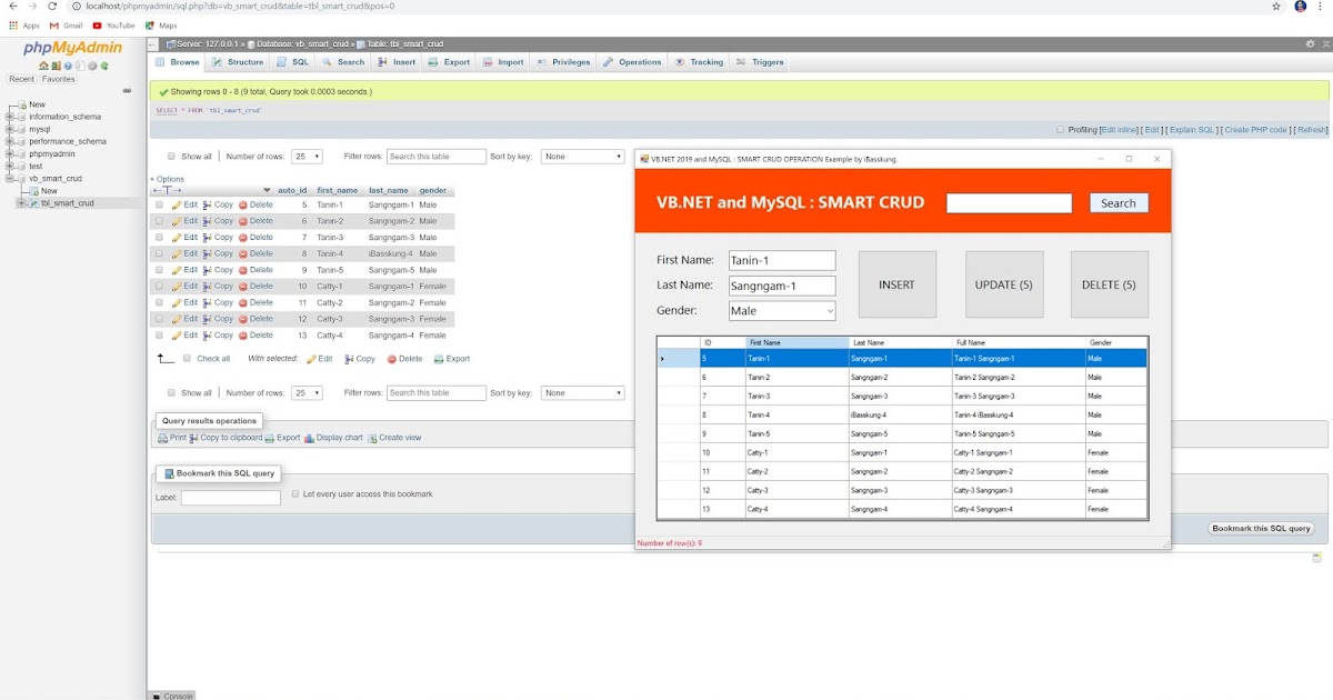 Vb And Mysql Mariadb Perform Smart Crud Operations With Search Windows Forms Source Code