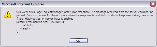 El Blog De Chuben Sys Webforms Pagerequestmanagerparsererrorexception