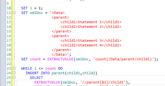 Mysql Parse Xml Stored Procedure