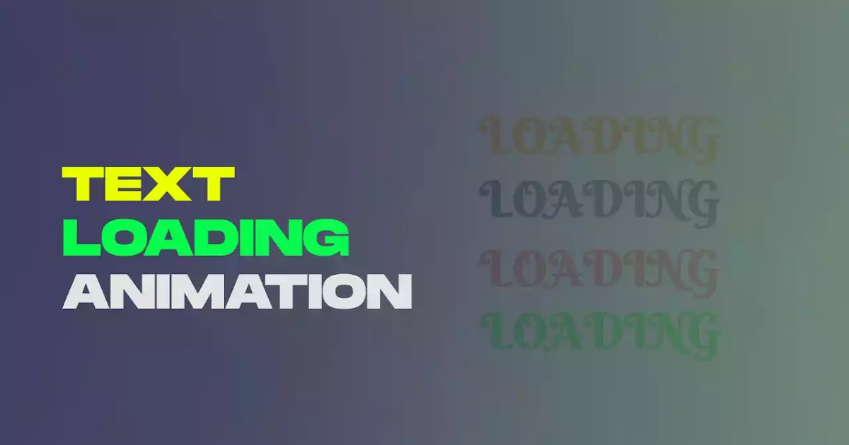 Text Loader Animation Using Html Css Only | RUSTCODE Text Loader Animation Using Html Css Only | RUSTCODE