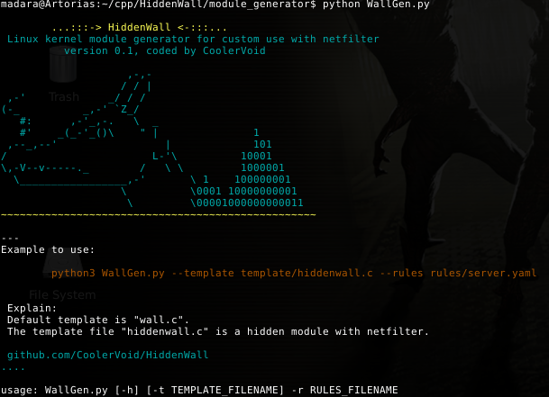 Hiddenwall Linux Kernel Module Generator For Custom Rules With Netfilter Block Ports Hidden
