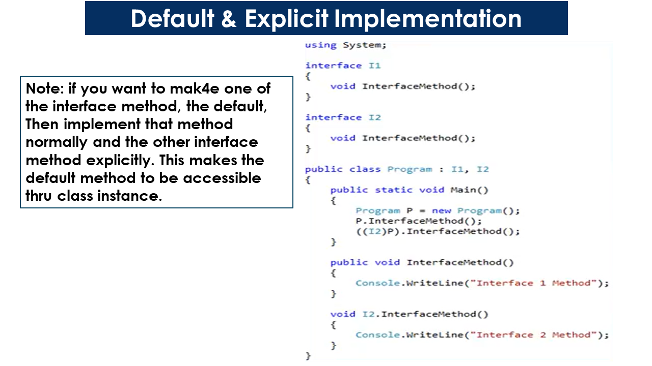 Explicit interface implementation in C sharp Arabic #30 Explicit interface implementation in C sharp Arabic #30