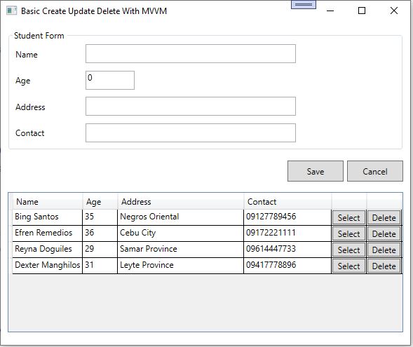 WPF CRUD Application Using DataGrid, MVVM Pattern, Entity Framework ... WPF CRUD Application Using DataGrid, MVVM Pattern, Entity Framework ...