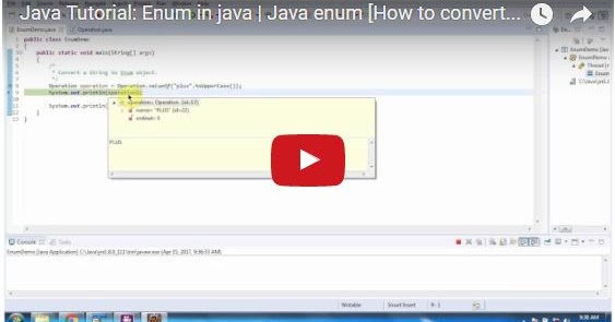 Java Ee Java Tutorial Enum In Java Java Enum [how To Convert String