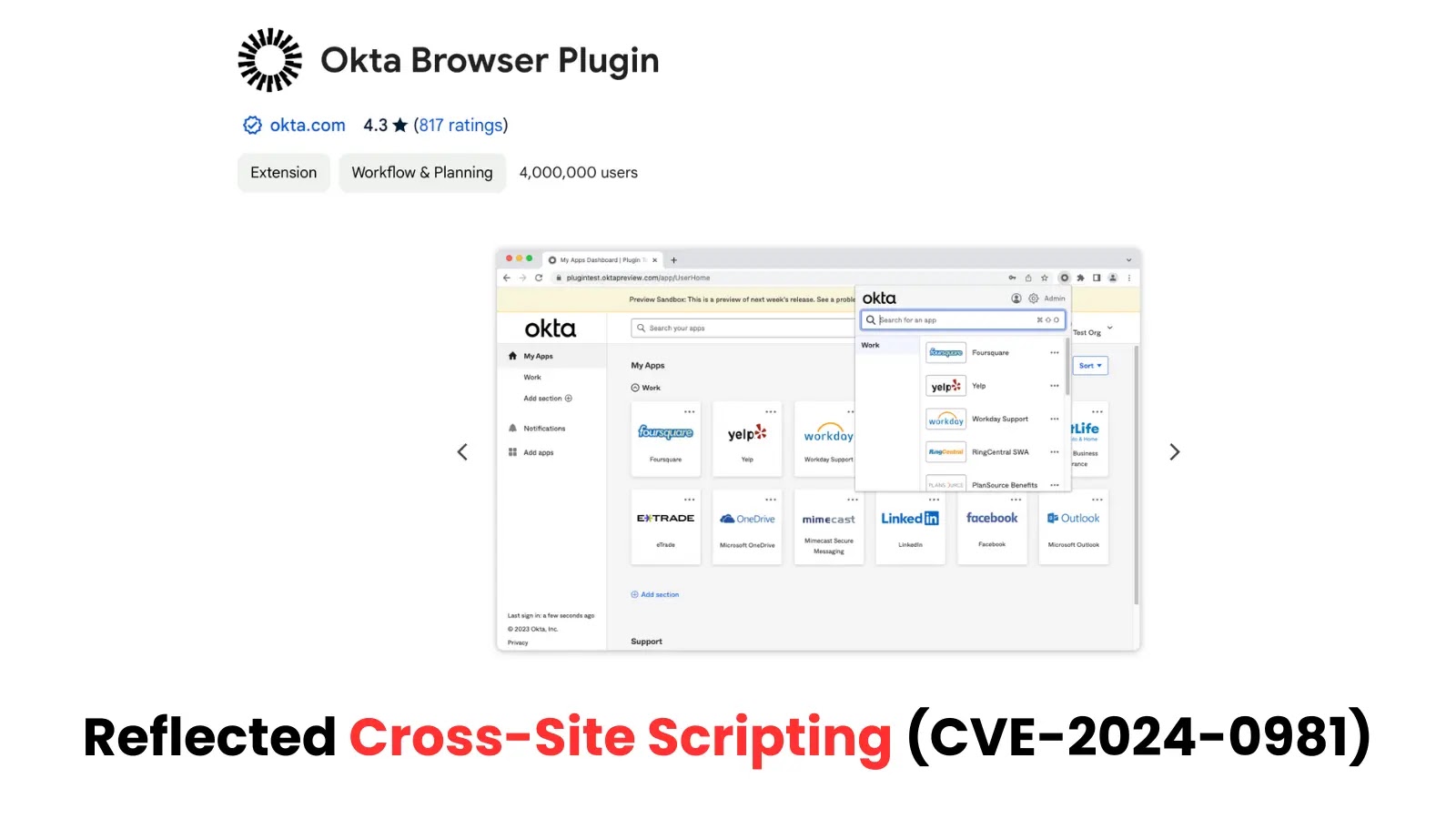 Okta Browser Plugin Vulnerable To Cross Site Scripting Attacks