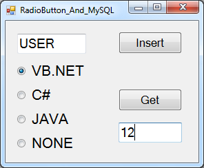 VB.NET Using RadioButton With MySQL - Bahasa Pemrogaman