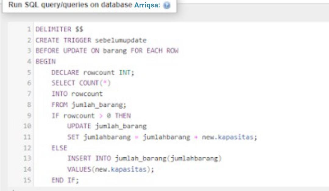 MEMBUAT PERINTAH TRIGGER INSERT, UPDATE DAN DALATE PADA MYSQL MEMBUAT PERINTAH TRIGGER INSERT, UPDATE DAN DALATE PADA MYSQL