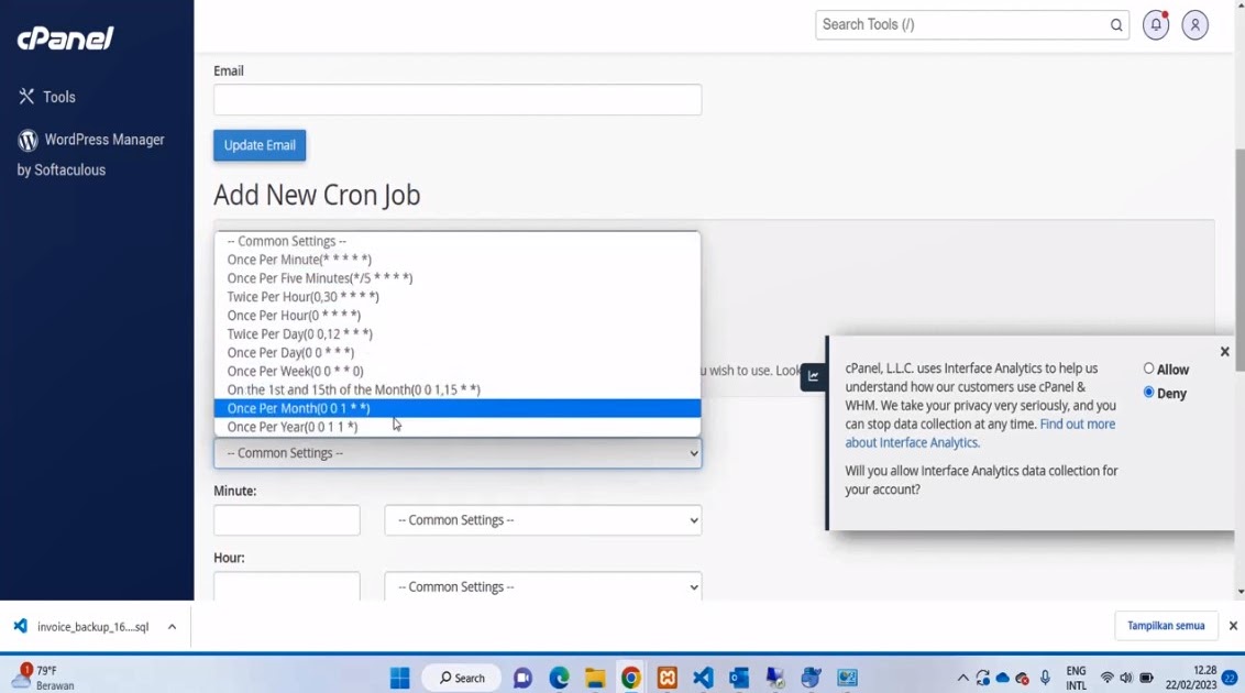 backup mysql database dengan cron job di hosting cpanel - Hakko Blog's backup mysql database dengan cron job di hosting cpanel - Hakko Blog's