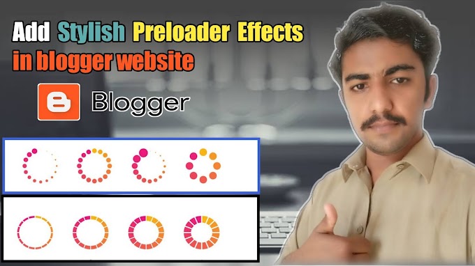 How To Add Preloader In Blogger Website Using Html Css And Javascript