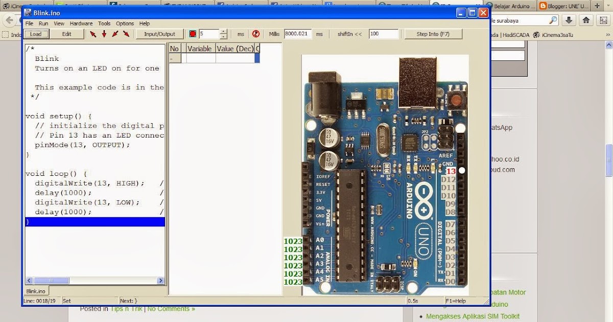 SIMOR Technology: Belajar Arduino dengan Simulator for Arduino