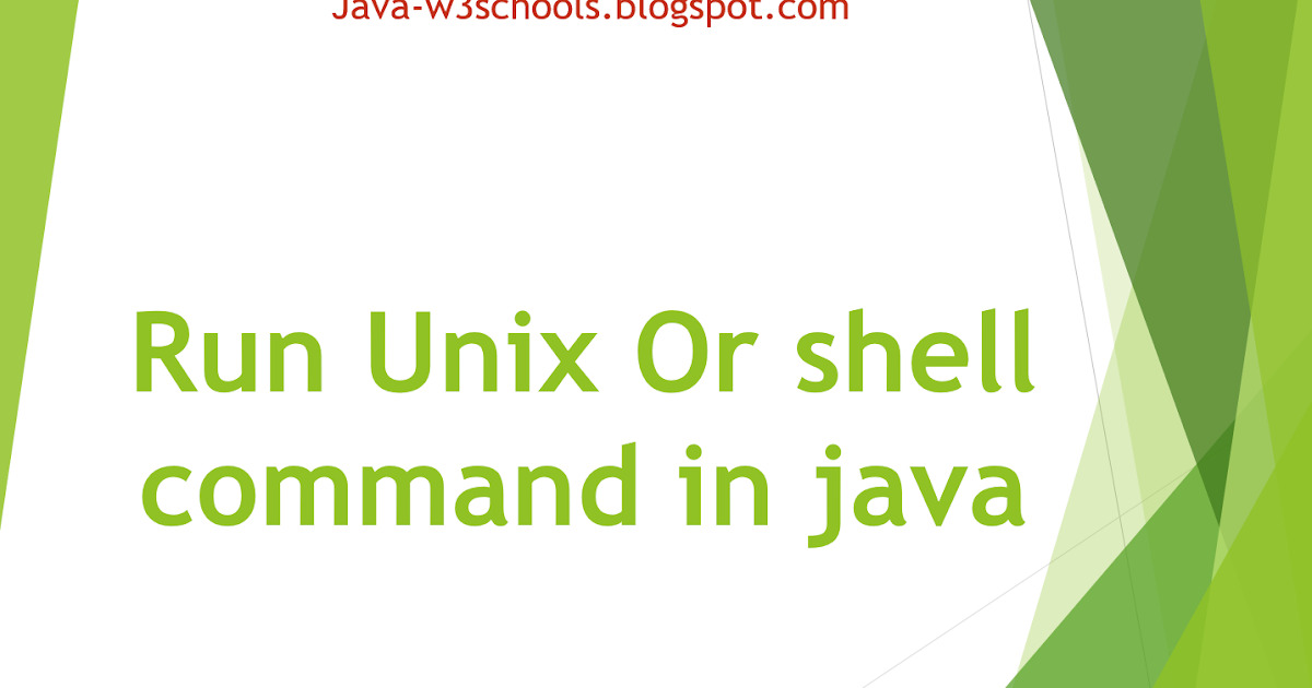 How To Run Unixshell Command In Java Like Chmod Mkdir Grep Or Any Unix Commands