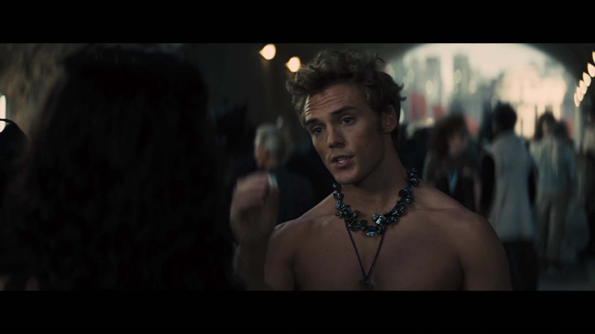 Auscaps Sam Claflin Shirtless In The Hunger Games Catching Fire