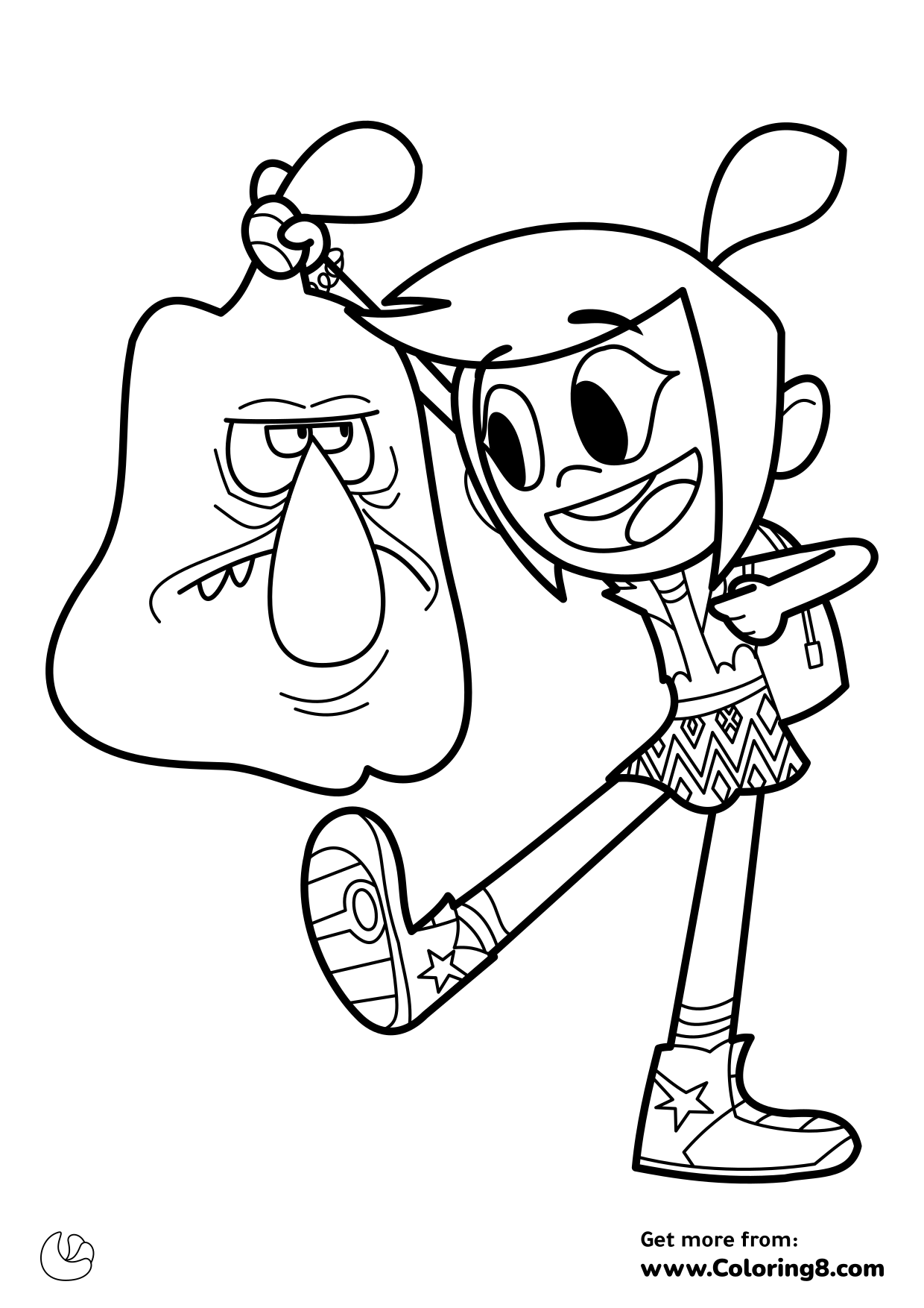 The Ghost And Molly Mcgee Coloring Pages