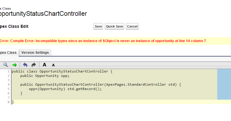 Salesforce Globe For You Salesforce Shorts Error Compile Error Incompatible Types Since An